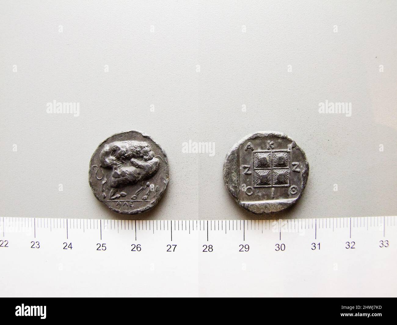 Coin from Acanthus. Engraver: Carl Wilhelm Becker, German, 1772–1830 ...
