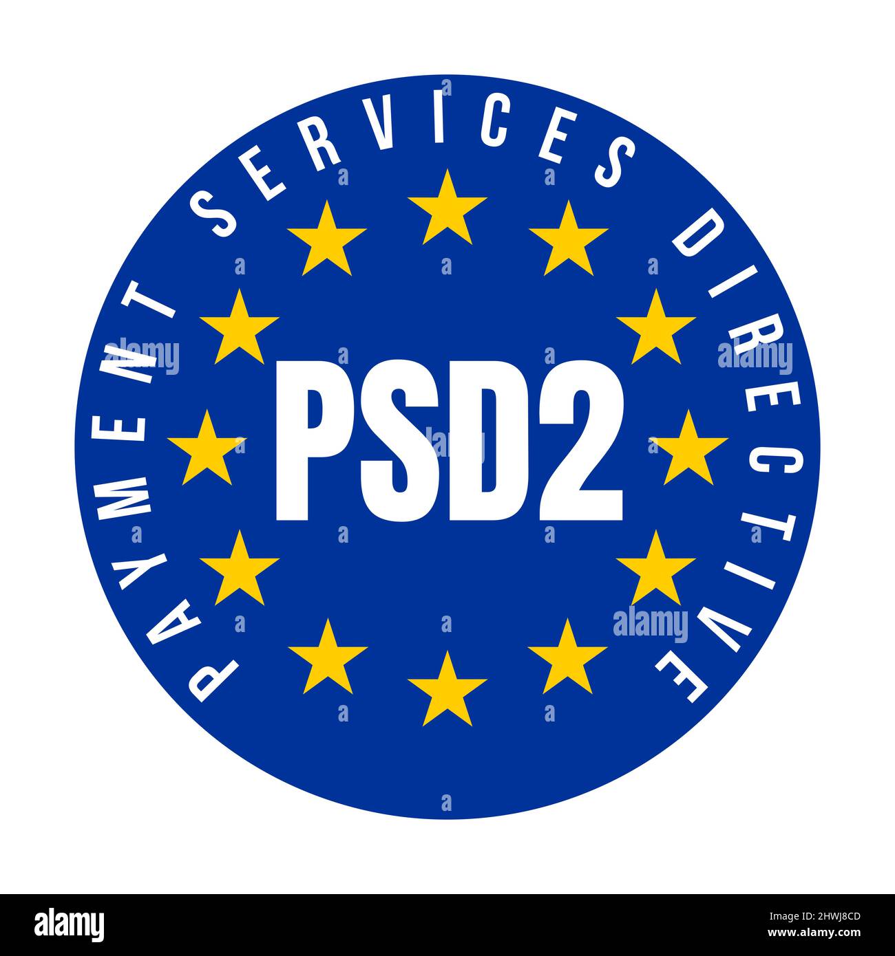 PSD2 payment services directive symbol icon Stock Photo - Alamy