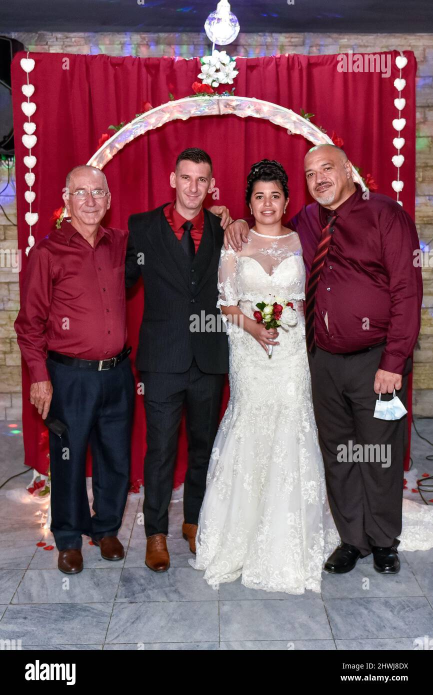 A Cuban style real life wedding, 2021 Stock Photo - Alamy