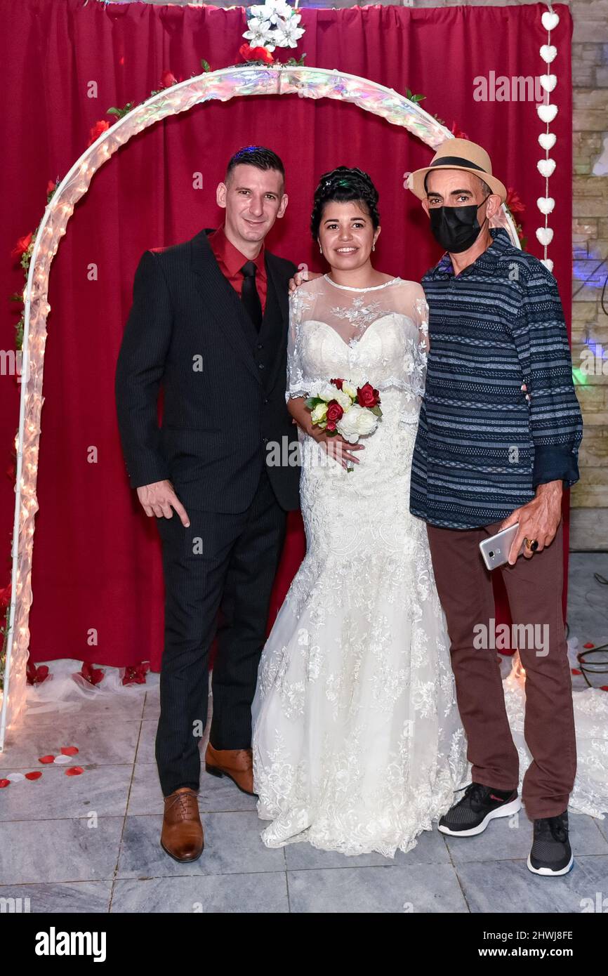 A Cuban style real life wedding, 2021 Stock Photo - Alamy
