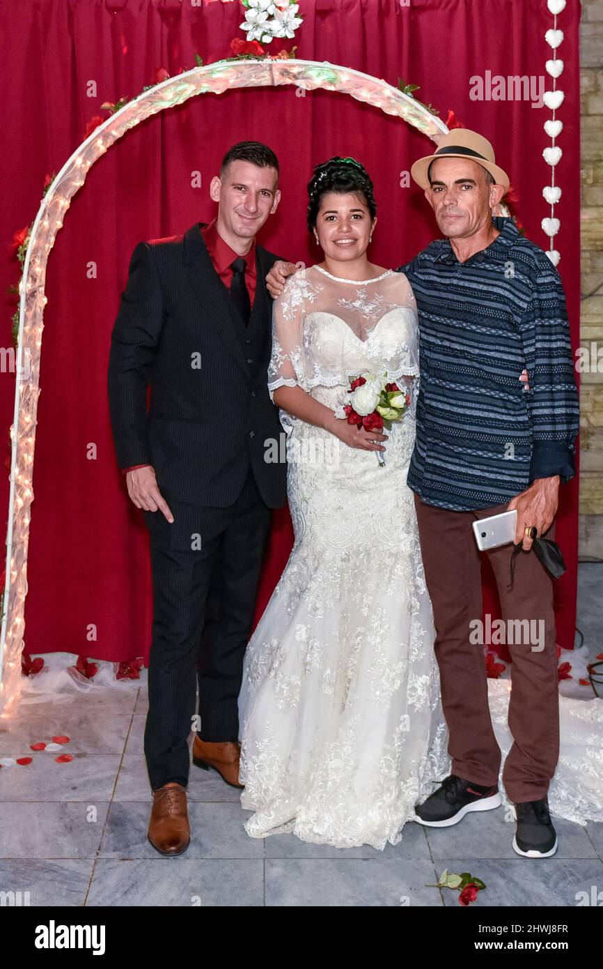 A Cuban style real life wedding, 2021 Stock Photo - Alamy