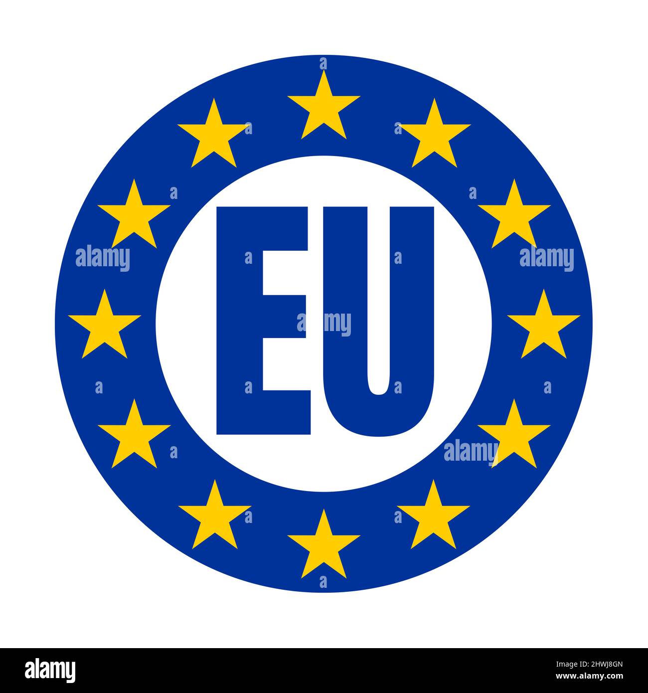 European Union symbol icon Stock Photo - Alamy