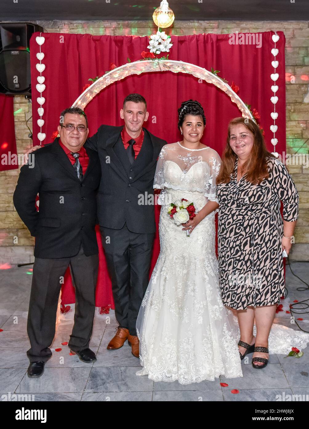A Cuban style real life wedding, 2021 Stock Photo - Alamy