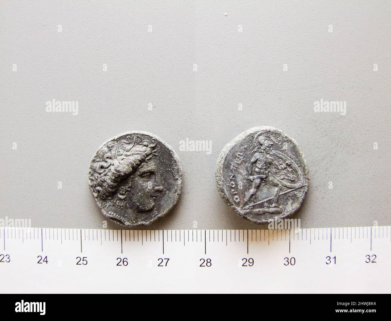 Coin from Locri Opuntii. Engraver: Carl Wilhelm Becker, German, 1772 ...