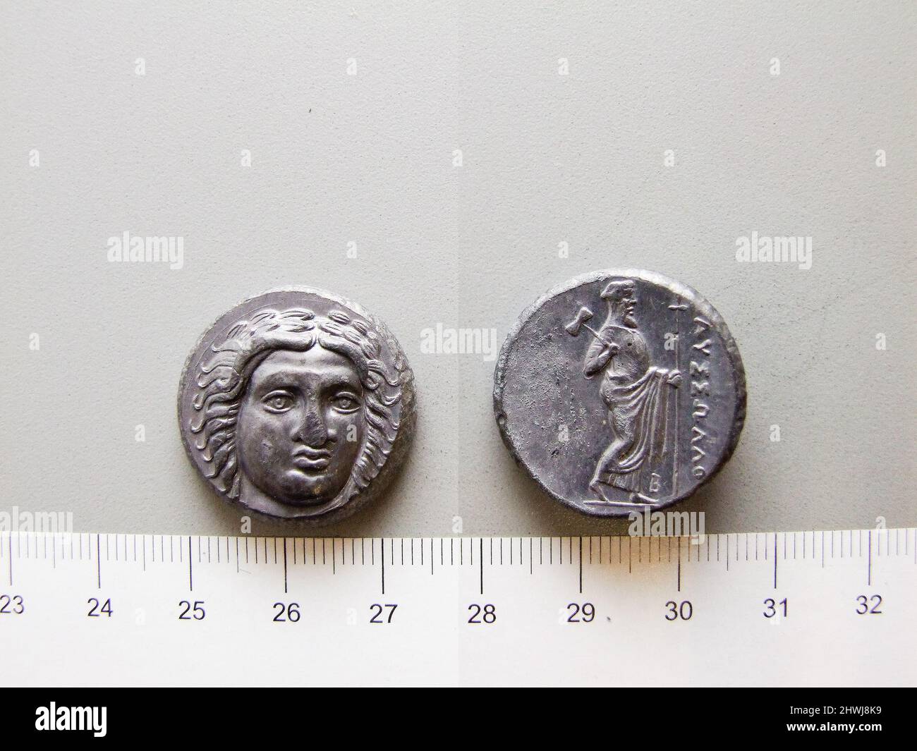 Coin from Caria. Engraver: Carl Wilhelm Becker, German, 1772–1830 Stock ...