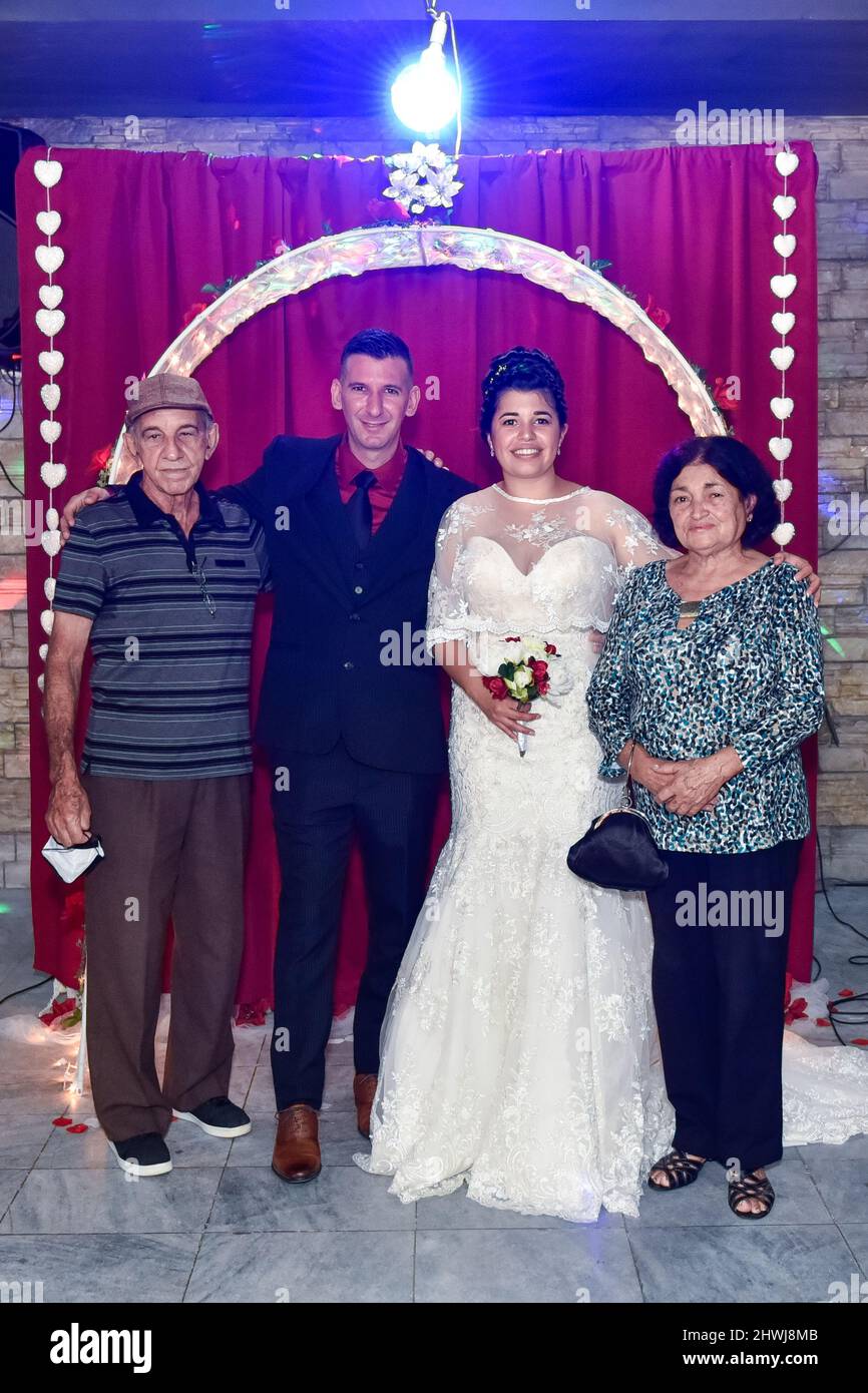 A Cuban style real life wedding, 2021 Stock Photo - Alamy