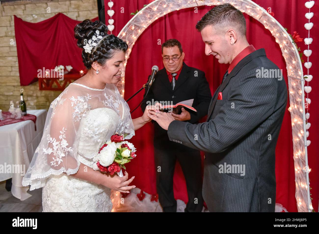 A Cuban style real life wedding, 2021 Stock Photo - Alamy