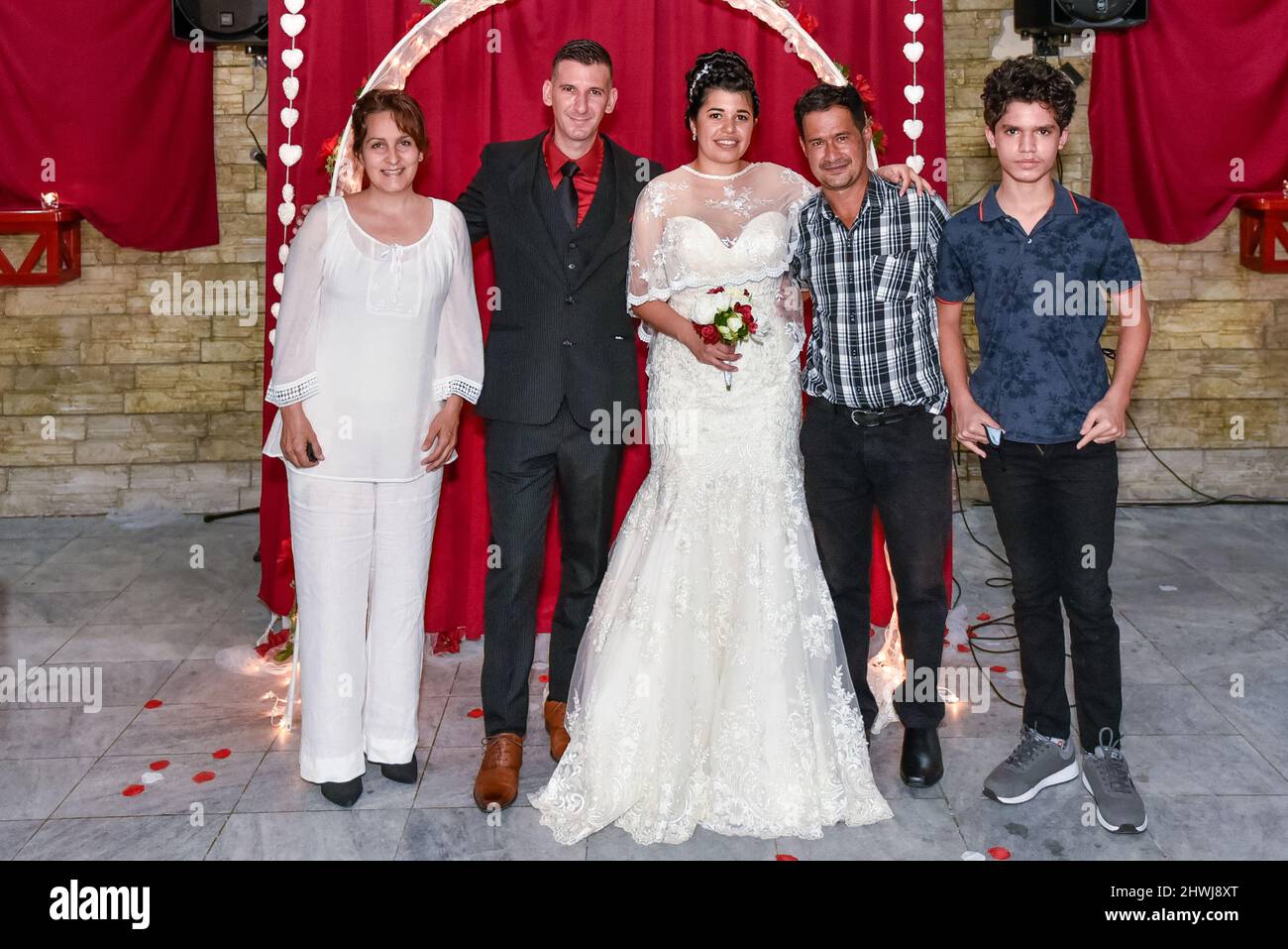 A Cuban style real life wedding, 2021 Stock Photo - Alamy