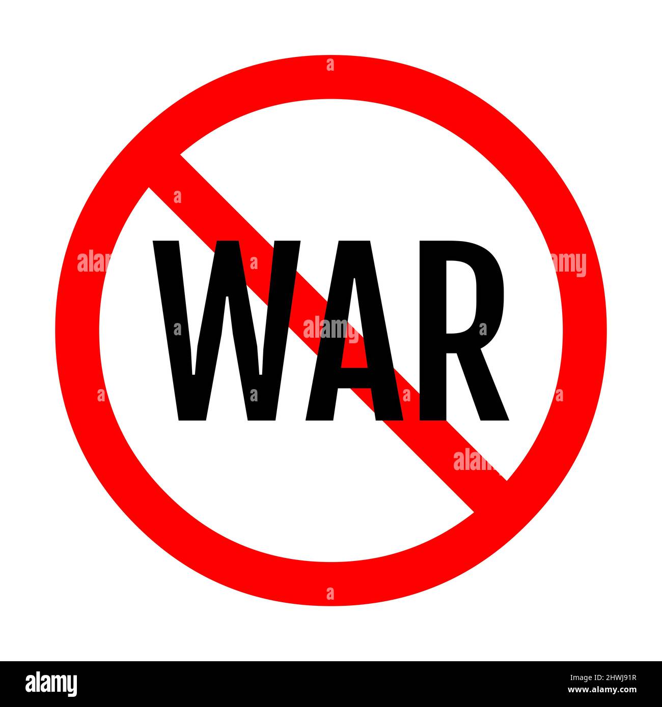 No war symbol icon Stock Photo - Alamy
