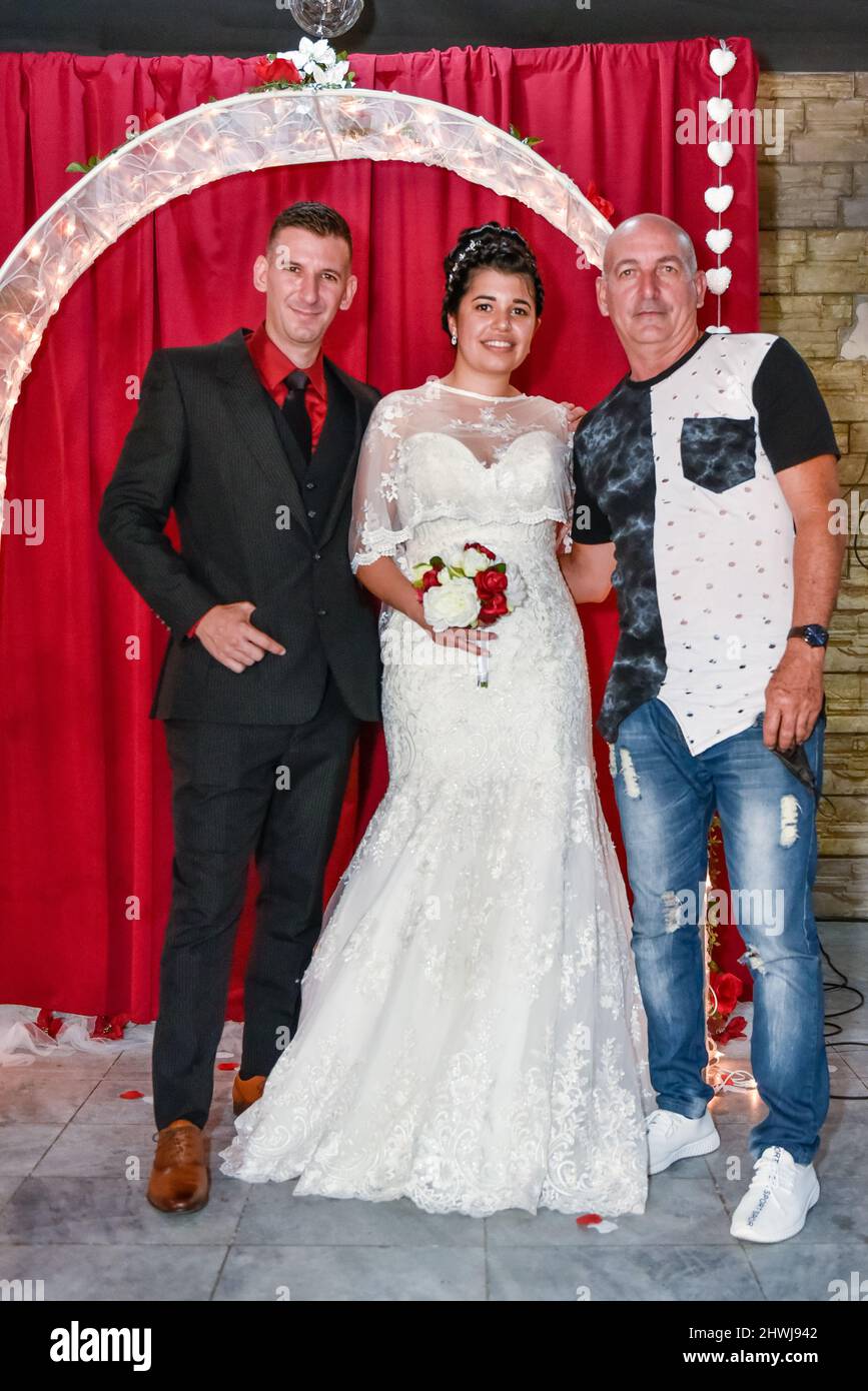 A Cuban style real life wedding, 2021 Stock Photo - Alamy