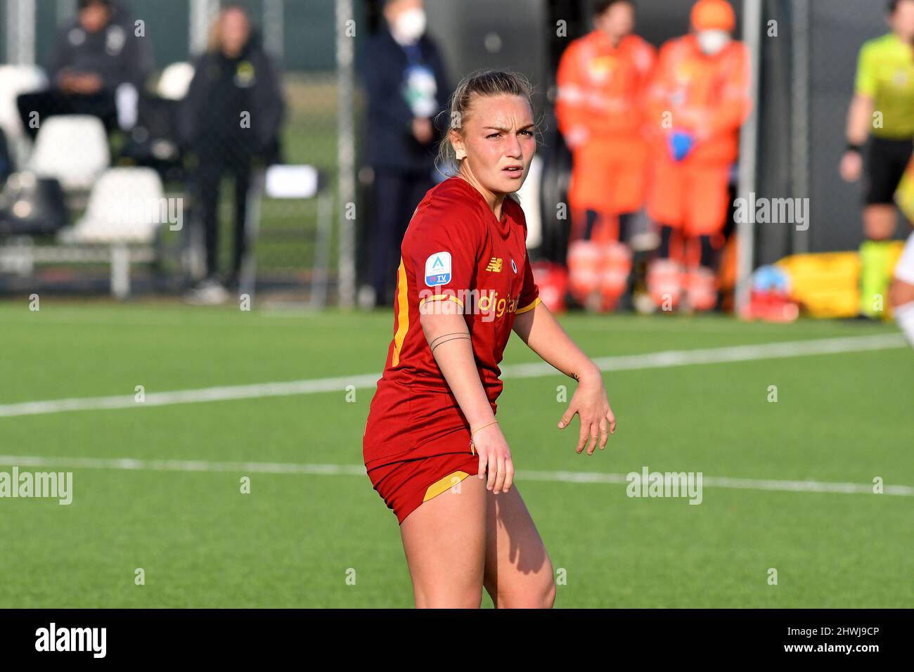 Giada Greggi of AS Roma Women in action during the 2021/2022 Serie A ...