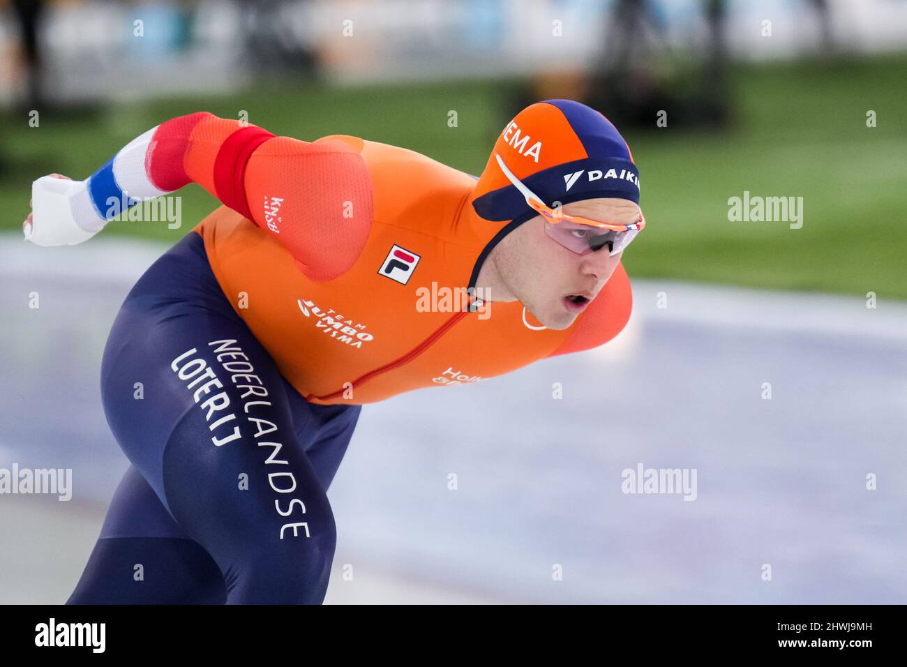 HAMAR, NORWAY - MARCH 6: Marcel Bosker of the Netherlands competing in ...