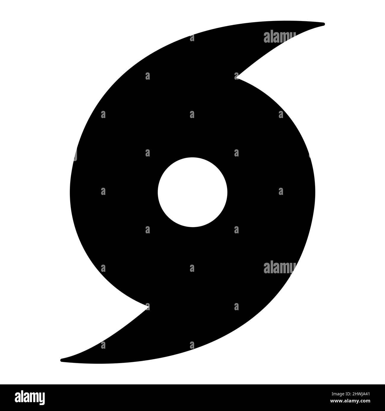 Hurricane symbol icon illustration Stock Photo - Alamy