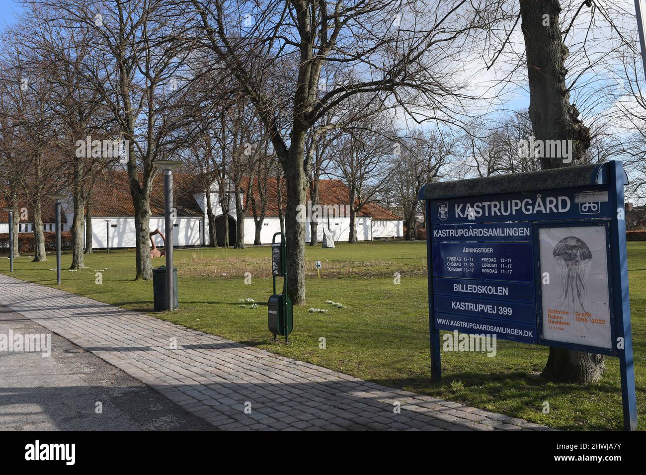 Kastrup/Denmark/.06.March 2022/ Kastrupgaard muyseum in Kastrup ...