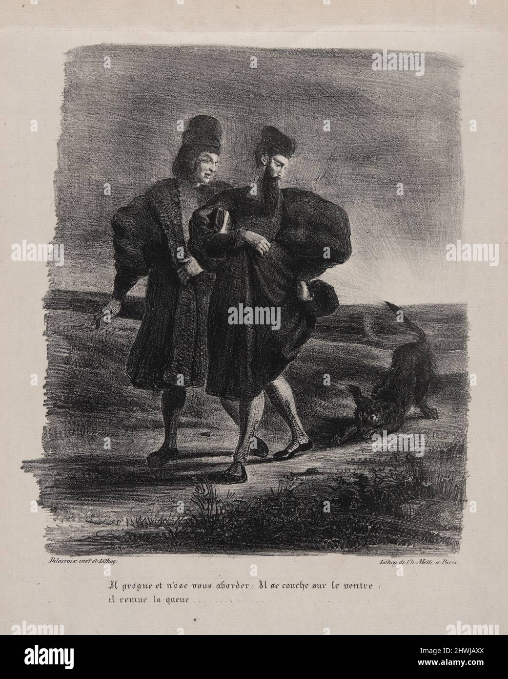 Faust, Wagner et le barbet (Faust, Wagner, and the Spaniel), from ...