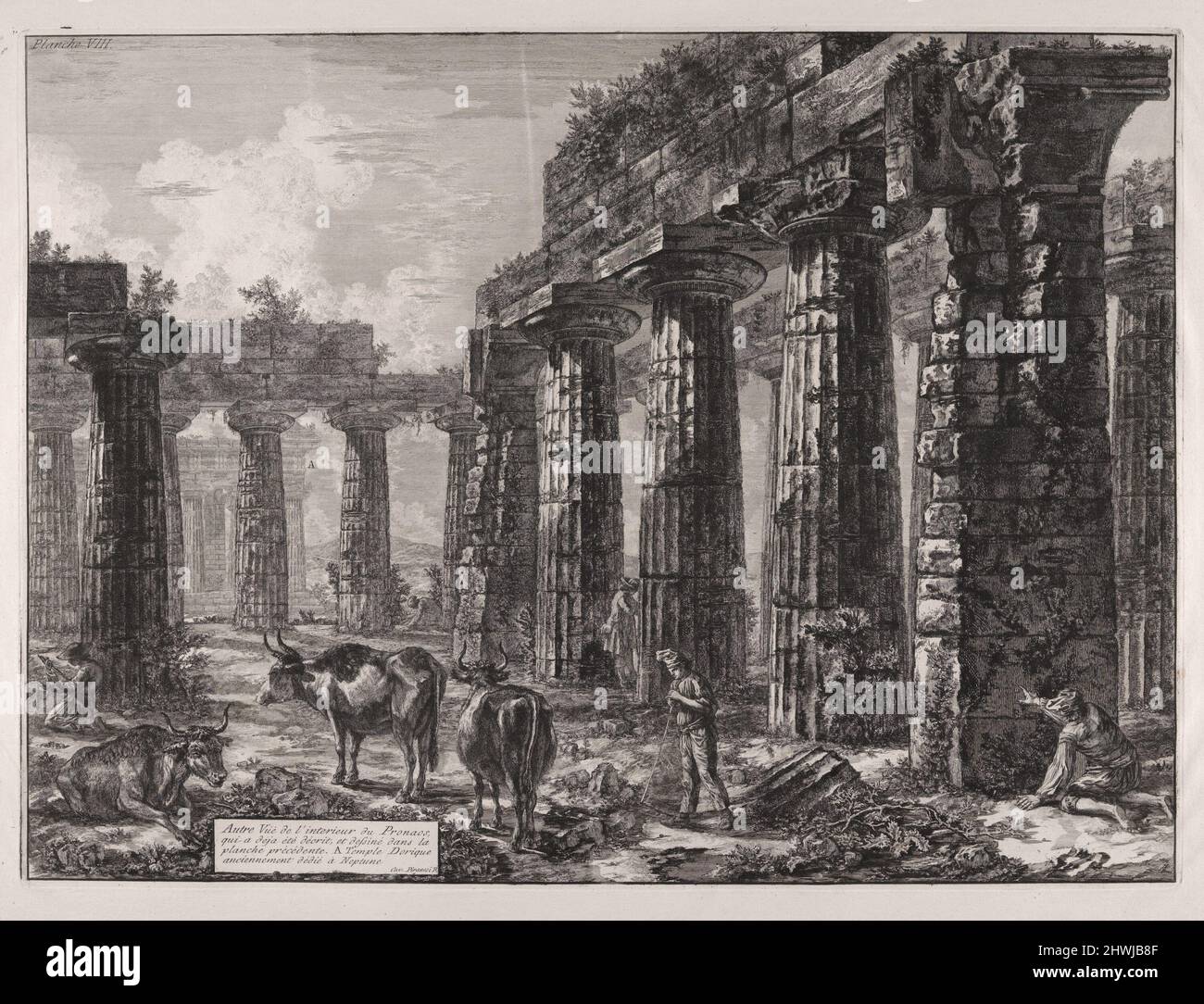 Autre vue de l’interieure du Pronaos, qui a déjà été décrit, et dessiné ...