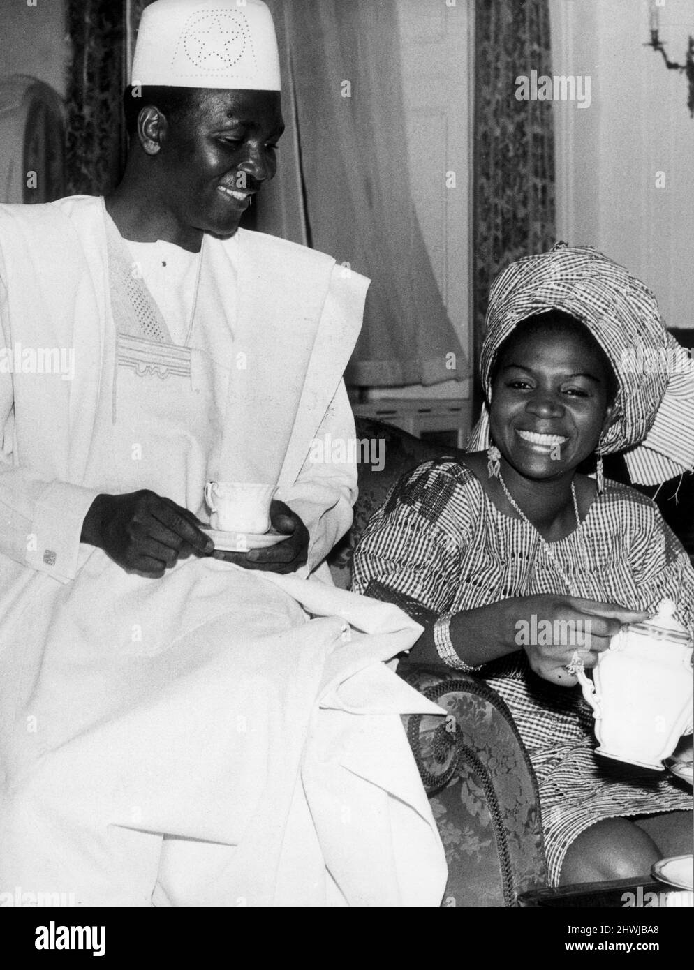 General Yakuba 'Jack' Gowon Nigeria's head of state and Mrs Victoria ...