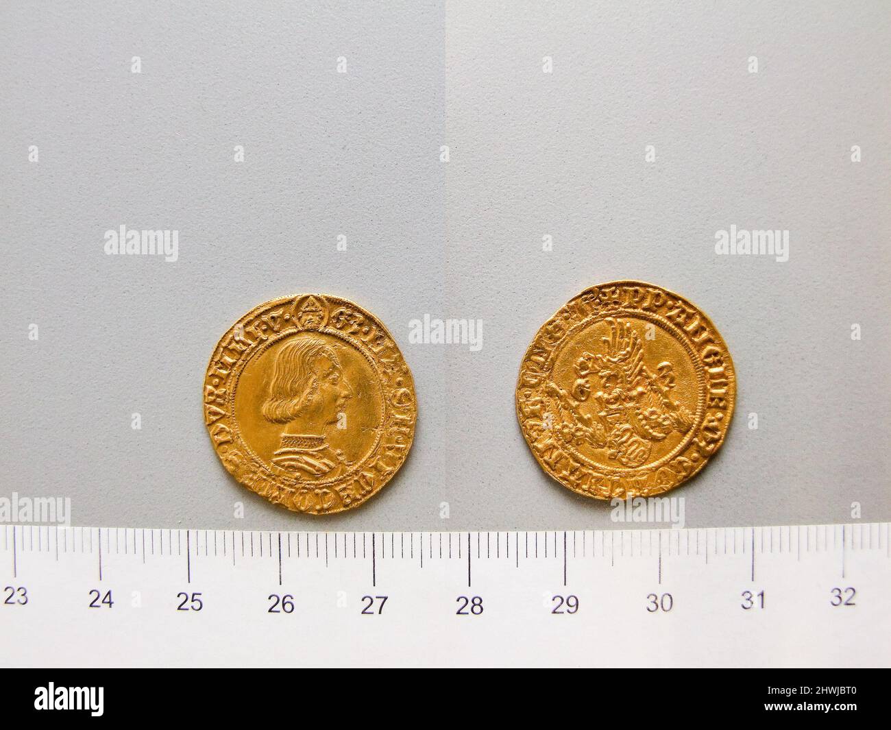 1 Ducat of Galeazzo Maria Sforza, Duke of Milan from Milan. Ruler ...