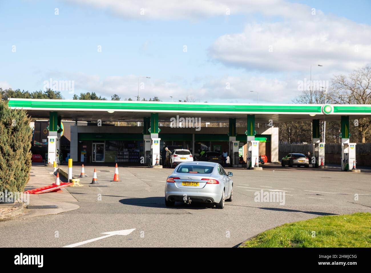 Nottingham, UK,6th March 2022,Fuel prices at petrol garages continue to ...