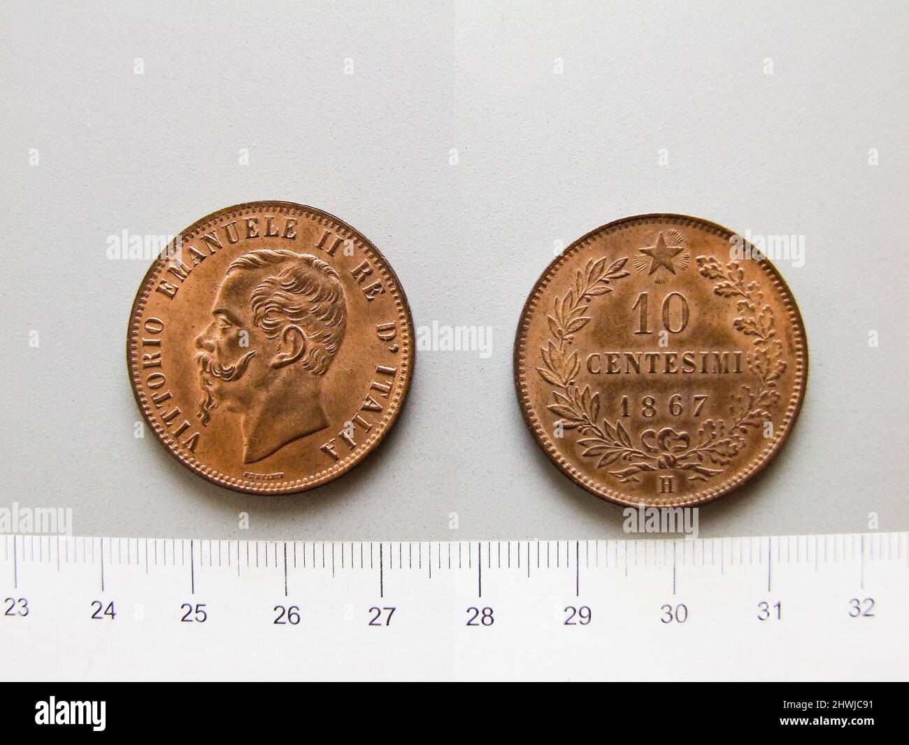 10 Centesimi of Victor Emmanuel II, King of Italy from Birmingham ...