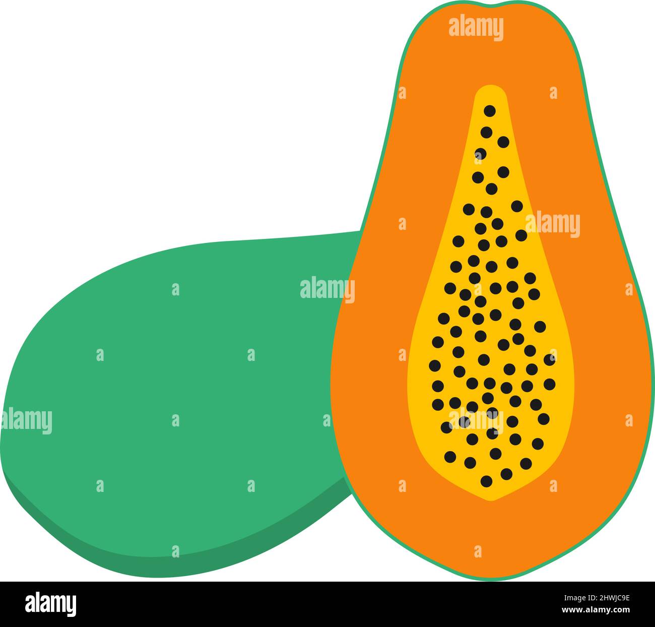 Papaya icon design template vector isolated illustration Stock Vector ...