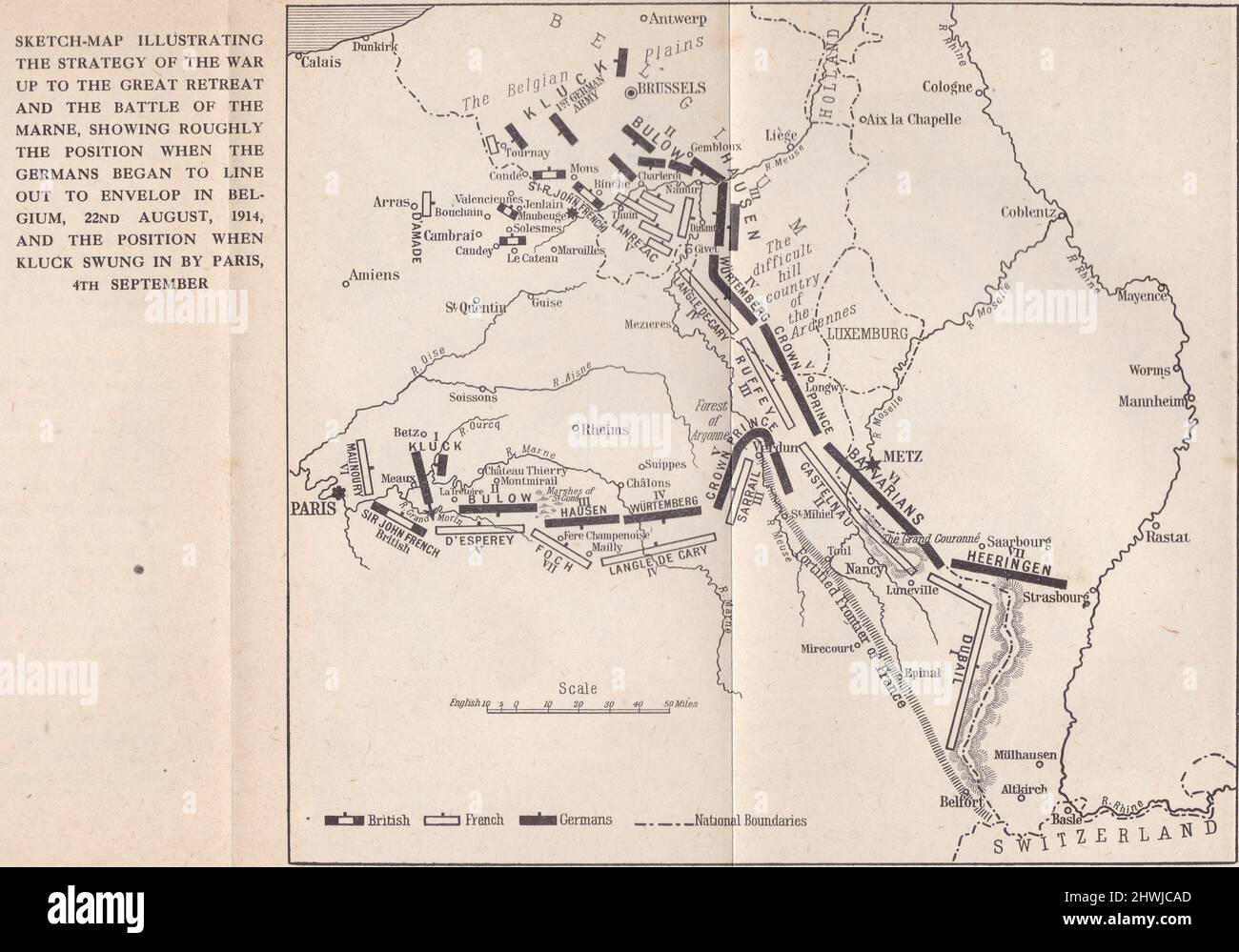 Battle map ww1 hi-res stock photography and images - Alamy
