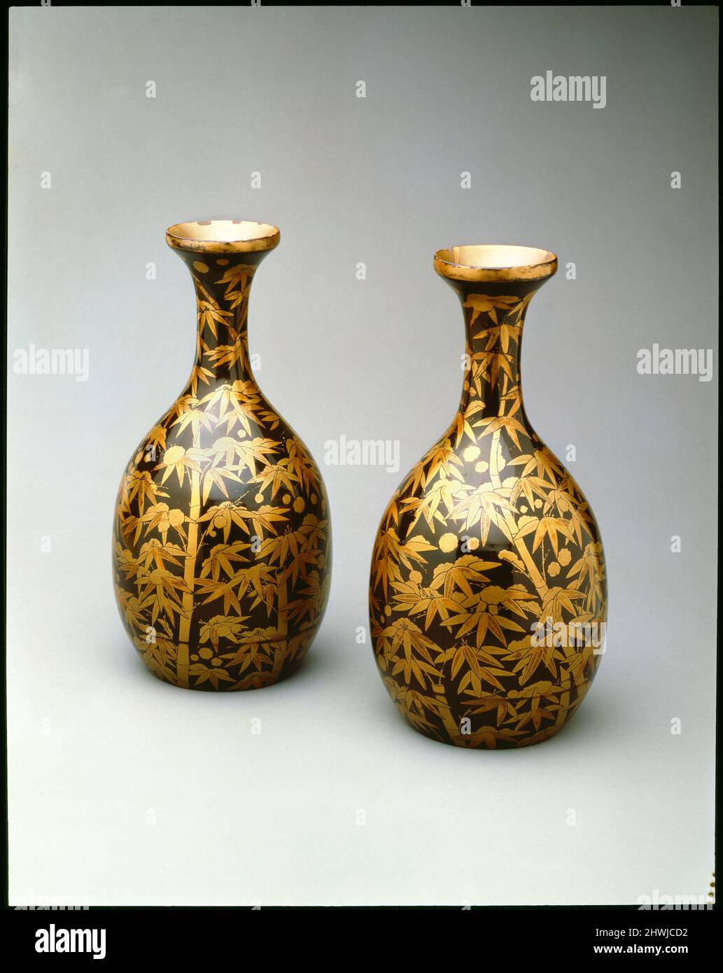 Pair of Sake Flasks Stock Photo - Alamy