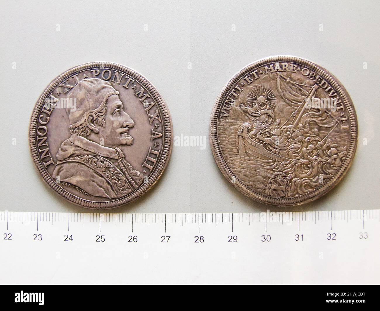 1 Scudo of Unknown ; Tommaso Mercandetti; Pope Innocent XI from Rome ...