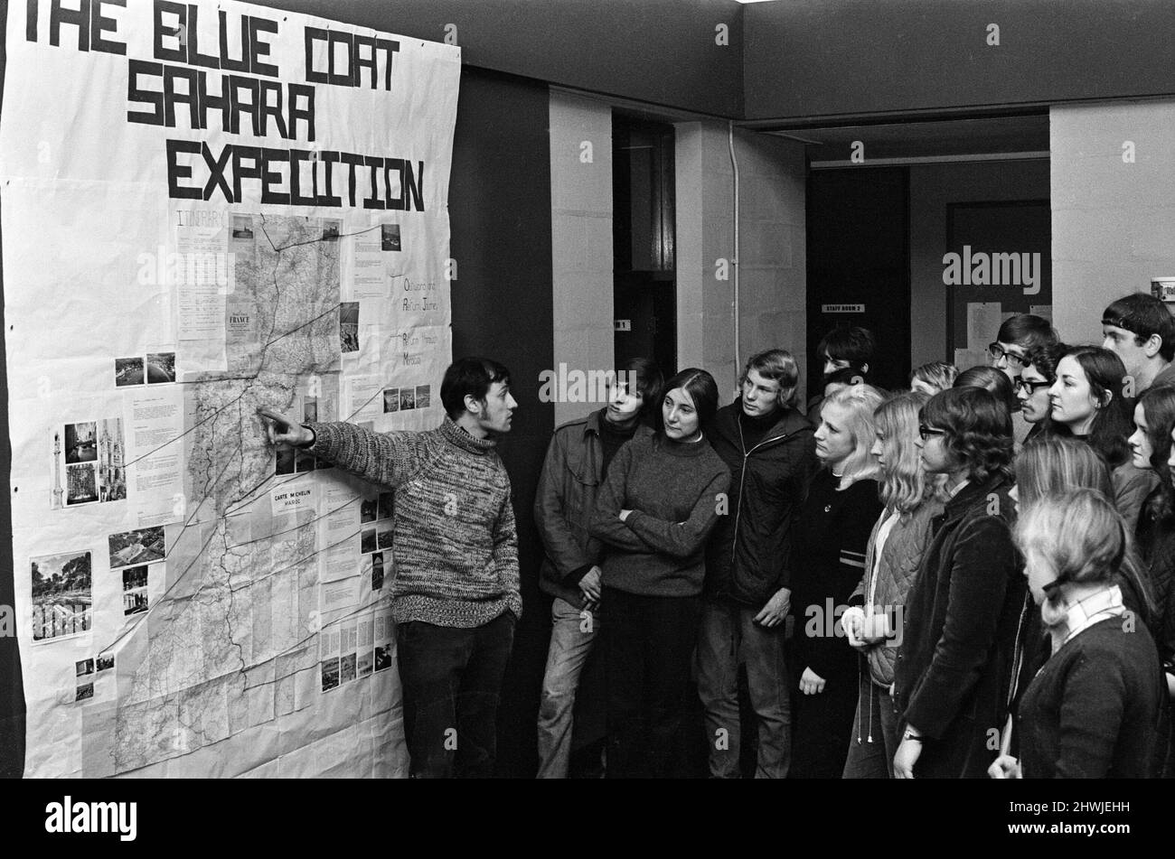 Pupils from the Blue Coat Church of England School, Coventry, on an ...
