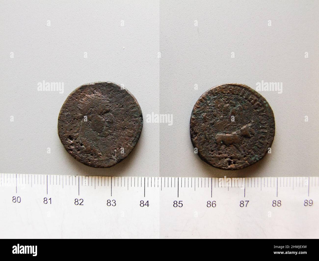 Coin of Trajan Decius, Emperor of Rome from Rhesaena. Ruler: Trajan ...