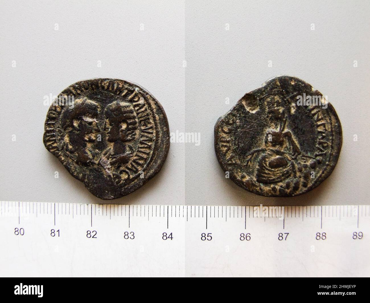 Coin of Gordian III, Emperor of Rome from Singara. Ruler: Gordian III ...