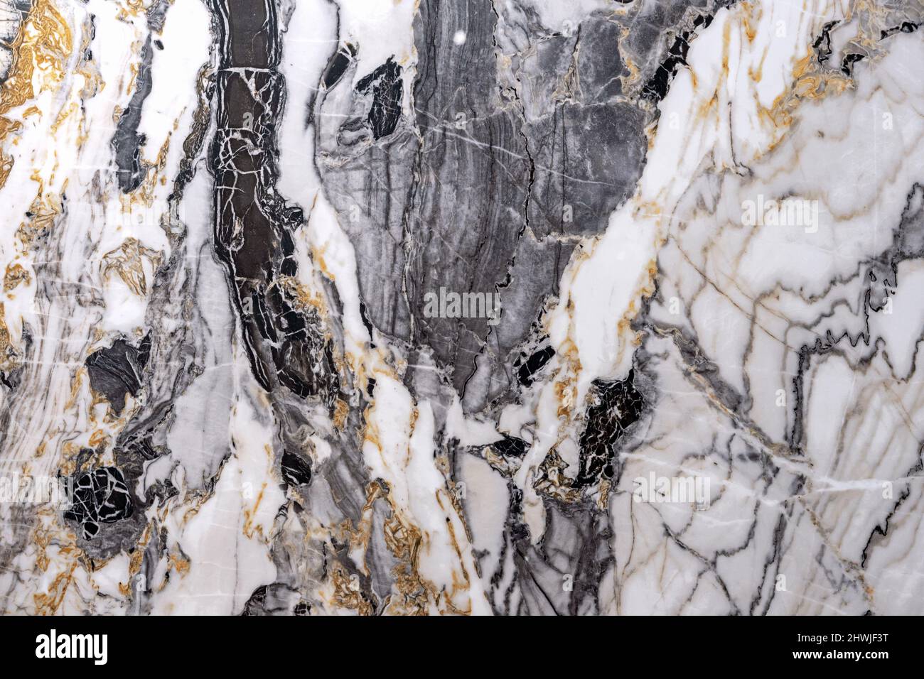 Texture of natural white-gray quartz stone with beige mineral ...