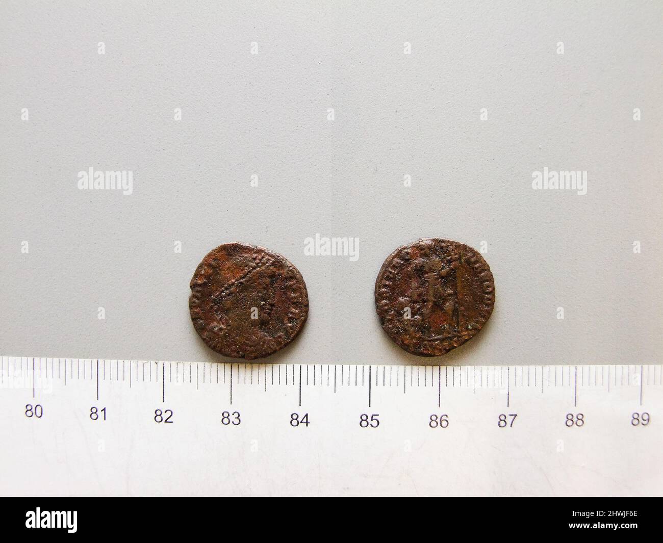 Ae3 of Valens, Emperor of the Roman Empire from Siscia. Ruler: Valens ...