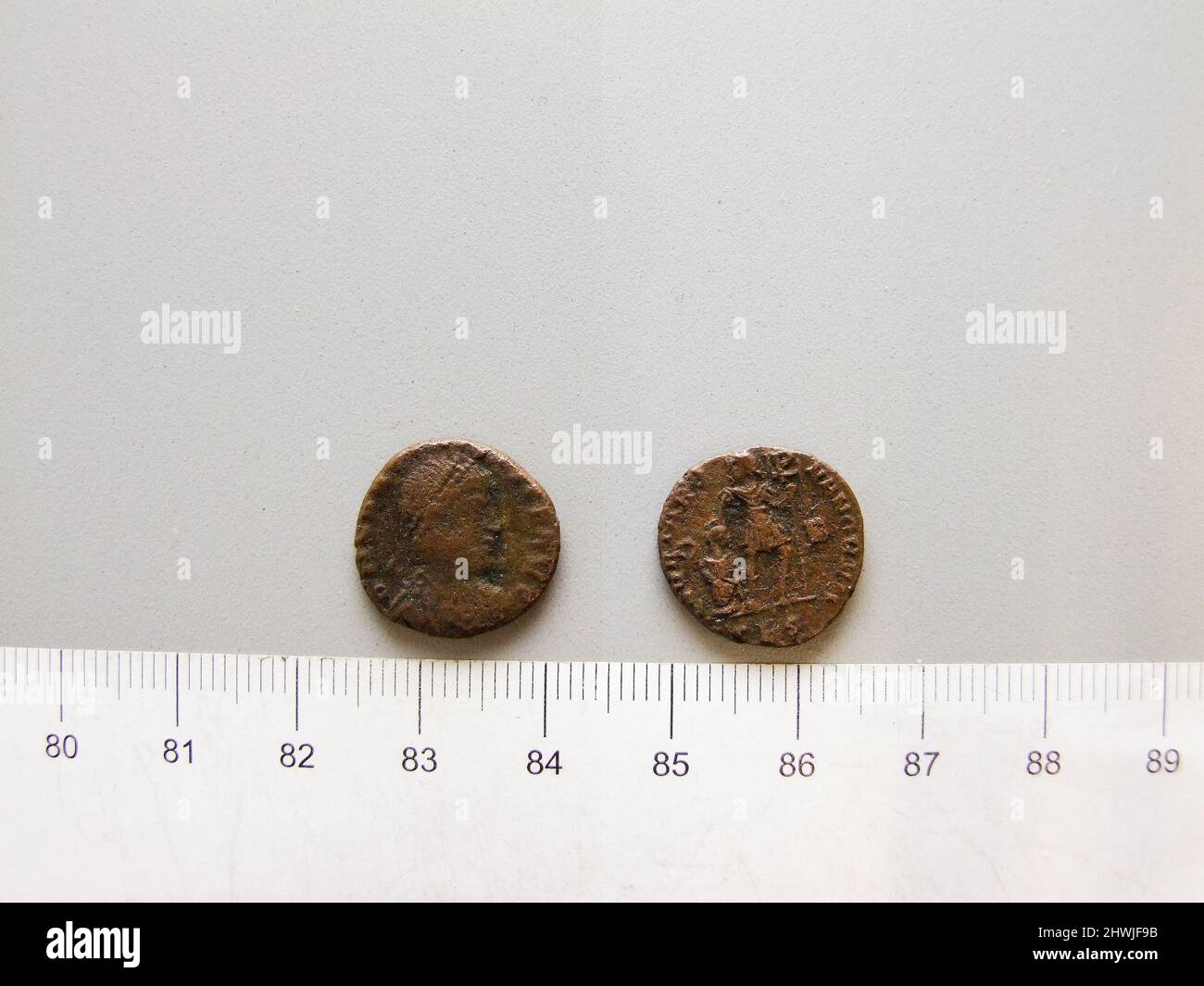 Ae3 of Valens, Emperor of the Roman Empire from Thessalonica. Ruler ...