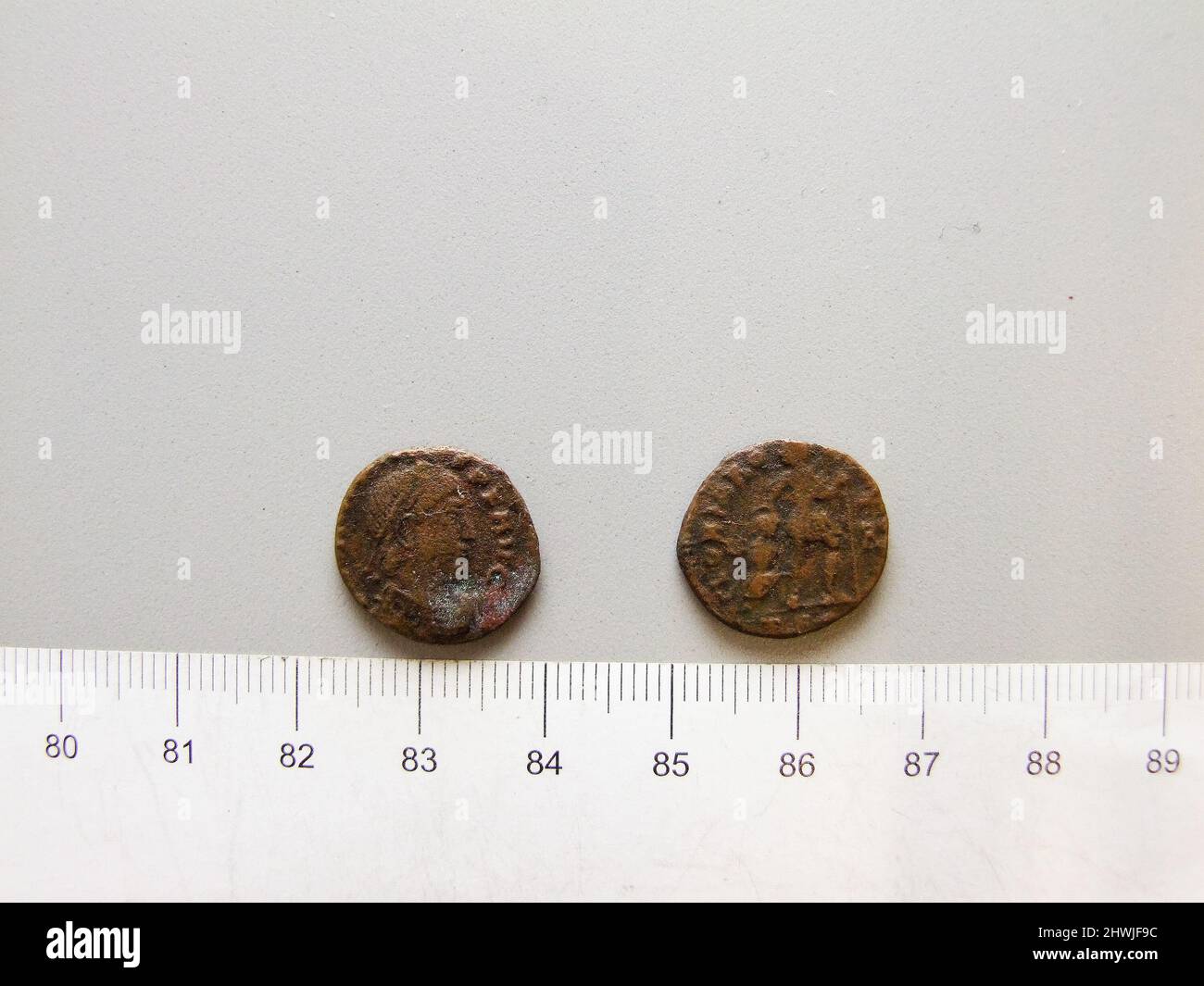 Ae3 of Valens, Emperor of the Roman Empire from Thessalonica. Ruler ...