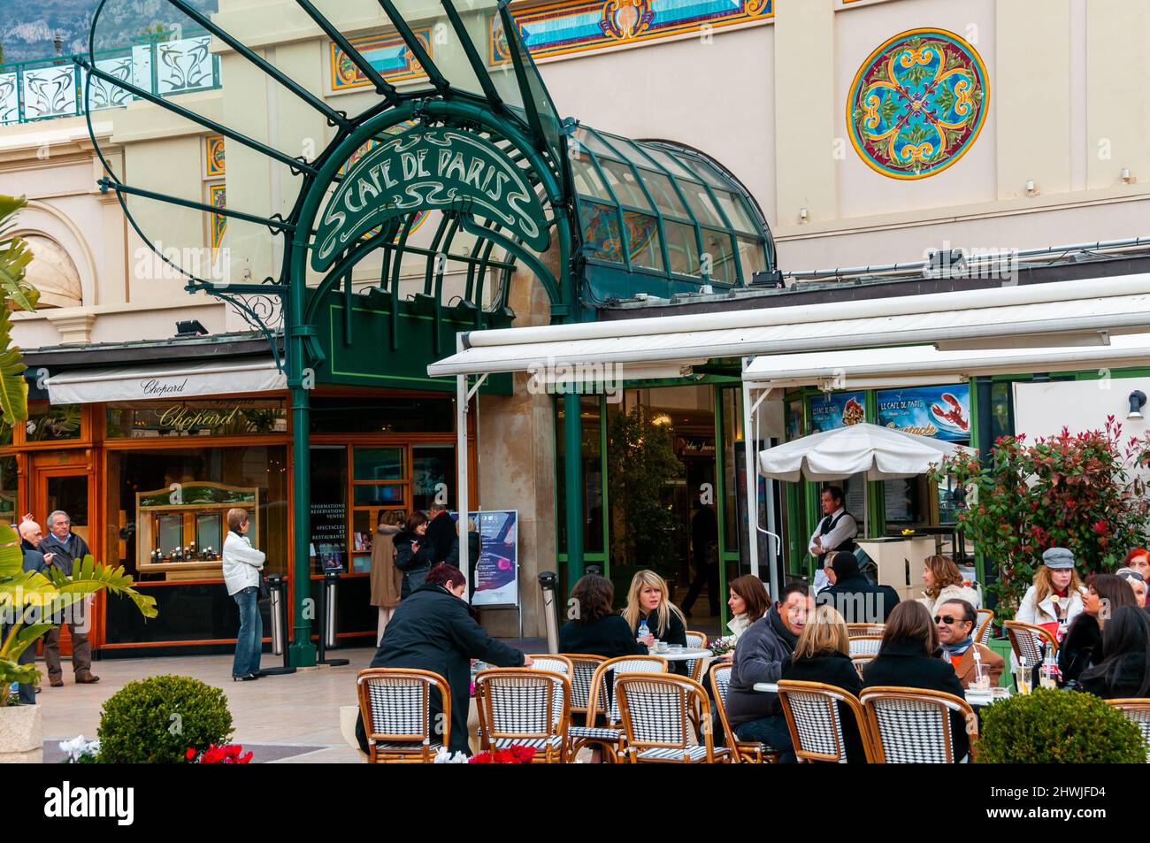 Monte Carlo, Monaco, People Outside, Casino and Café de Paris, Building ...