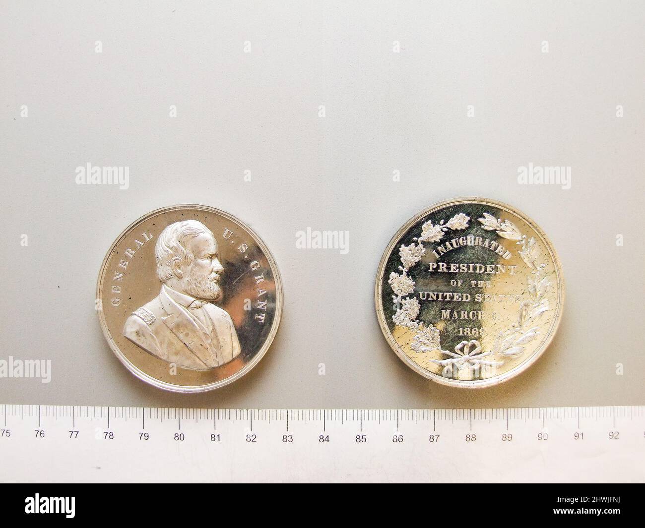 The US Grant Inauguration Medallion. Artist: Ulysses Simpson Grant ...