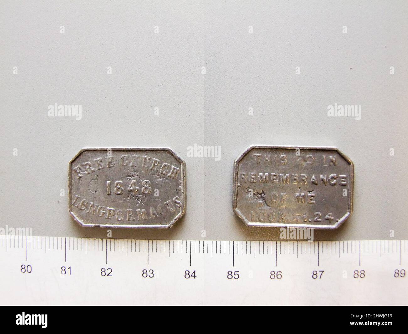 Communion Token. Artist: Unknown Stock Photo - Alamy