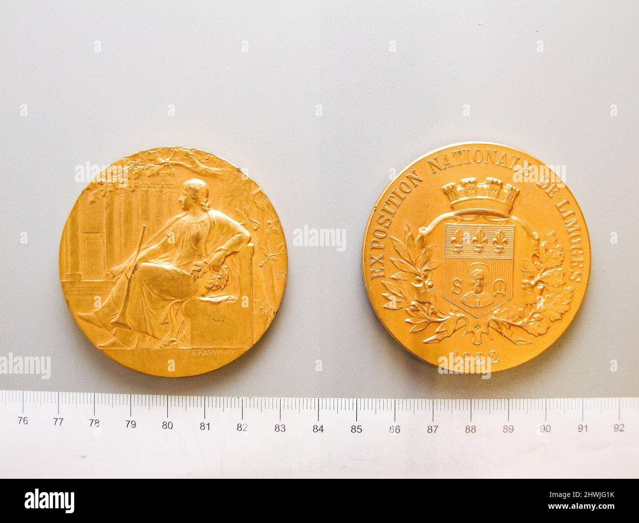 Medal of National Exposition of Limoges. Mint: Unknown Artist: Felix ...