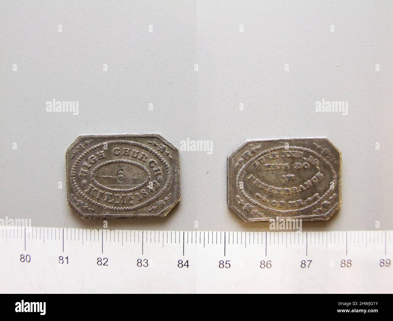 Communion Token. Artist: Unknown Stock Photo - Alamy