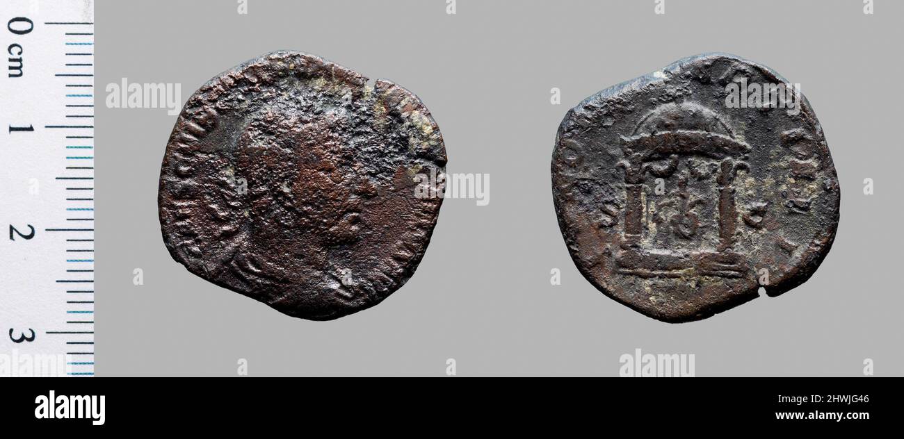 Sestertius of Trebonianus Gallus, Emperor of Rome; Aemilian, Emperor of ...