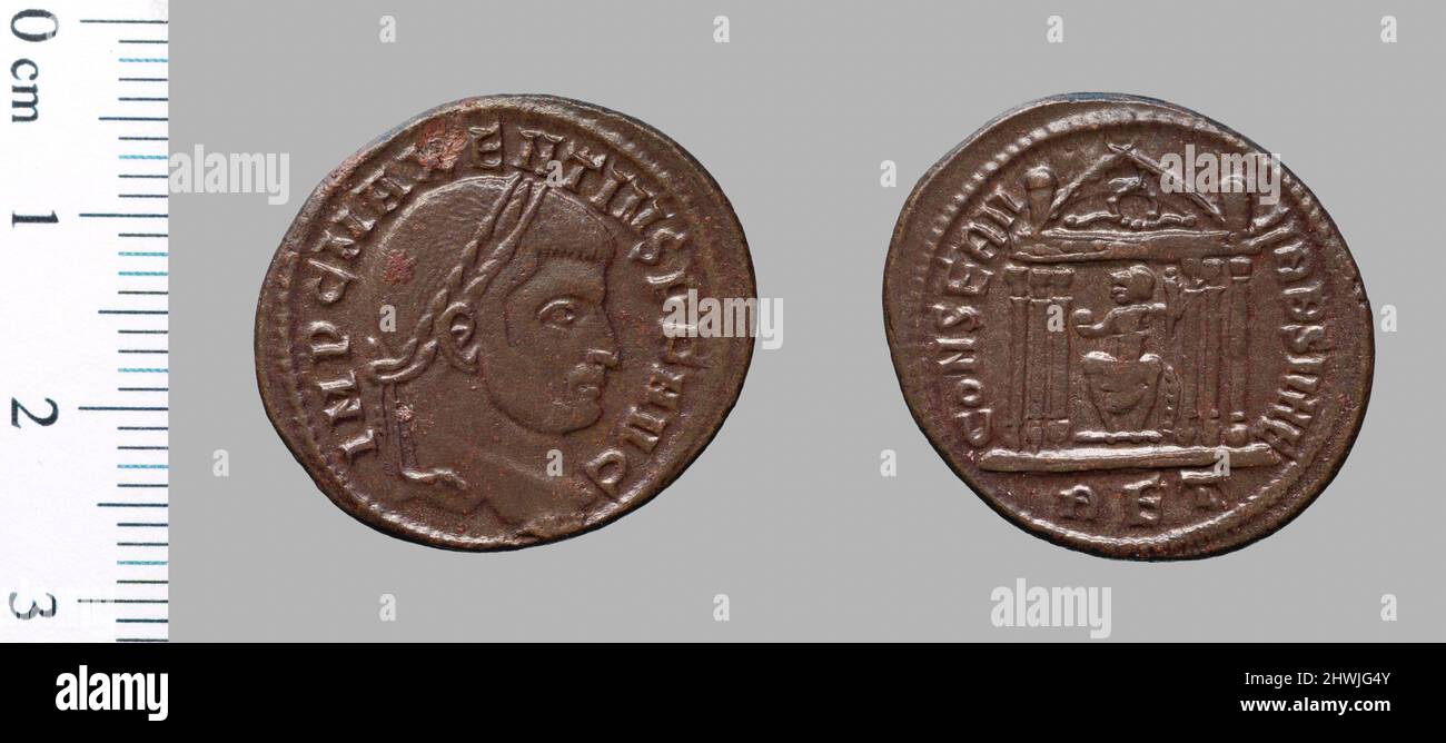 1 Nummus of Maxentius, Caesar 306 307, Augustus 307 312 from Rome ...