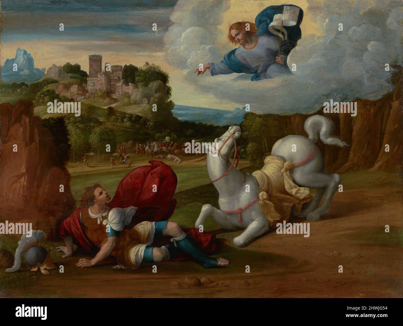 The Conversion of Saint Paul. Artist: Benvenuto Tisi, called il ...