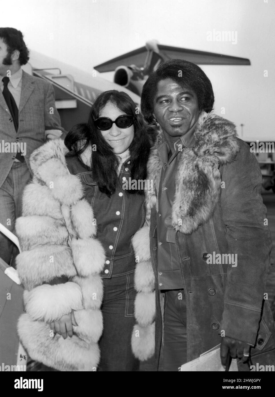 Brown arrives at Black and White Stock Photos & Images - Alamy