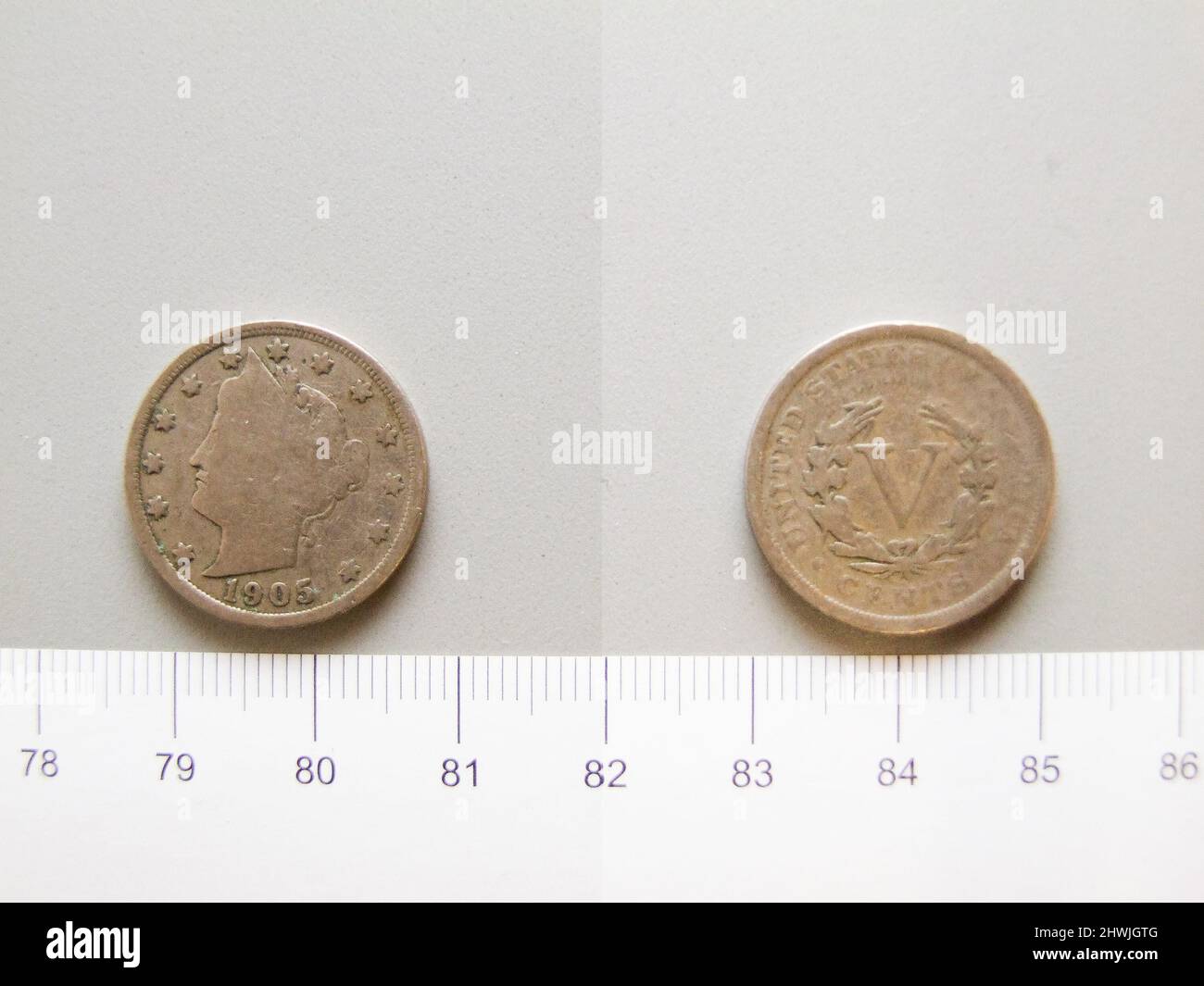 5 Cents from England. Artist: Charles E. Barber, American, born England ...