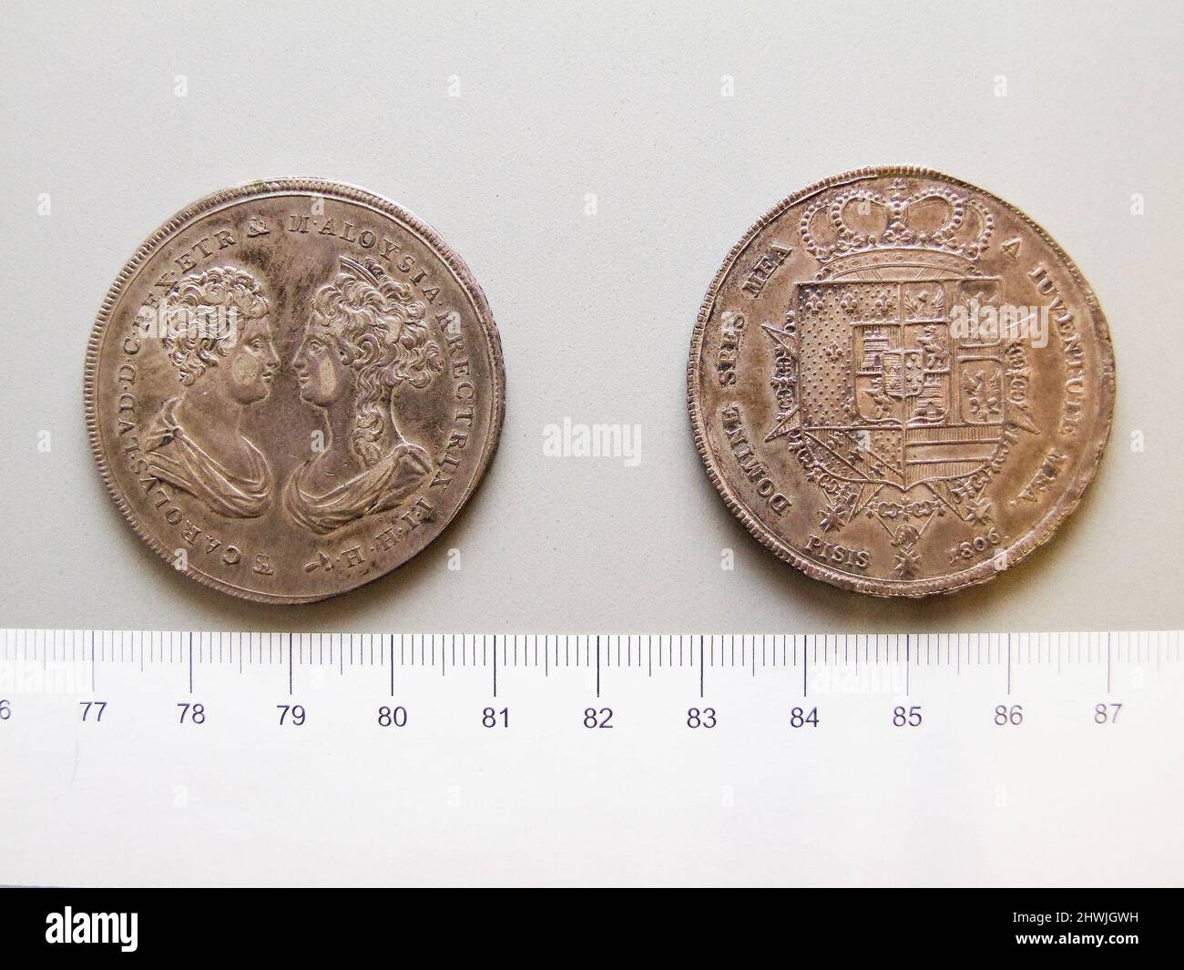 Francescone of Charles Louis of Bourbon Parma from Pisa. Ruler: Charles ...