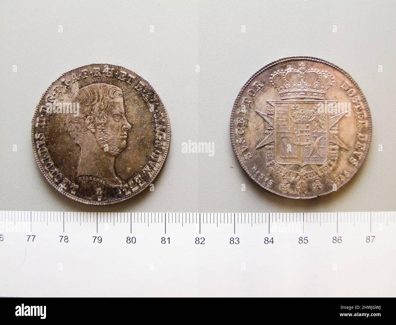 Francescone of Grand Duke Leopold II from Pisa. Ruler: Leopold II ...