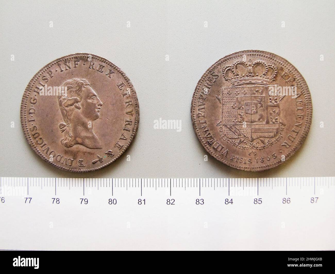 Francescone of Louis I, King of Etruria from Pisa. Ruler: Louis I, King ...