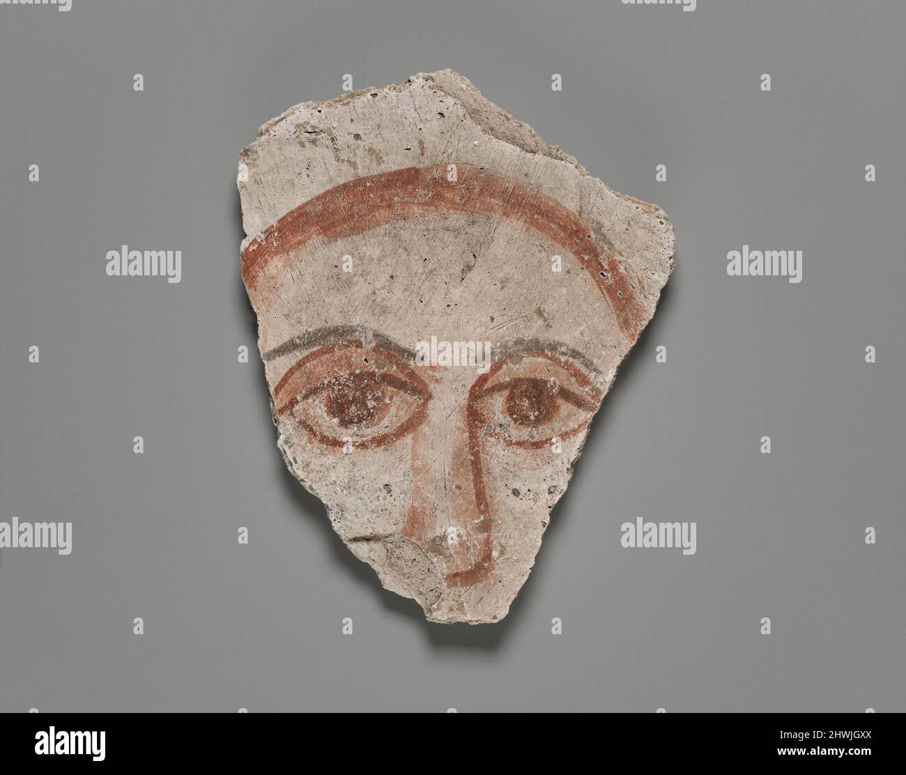 Wall painting fragment showing human face Stock Photo - Alamy