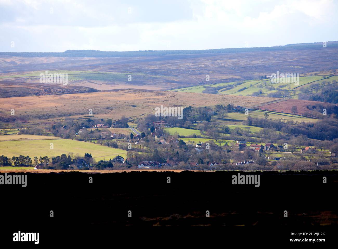 Goathland countryside in the hearth of the North York Moors National ...